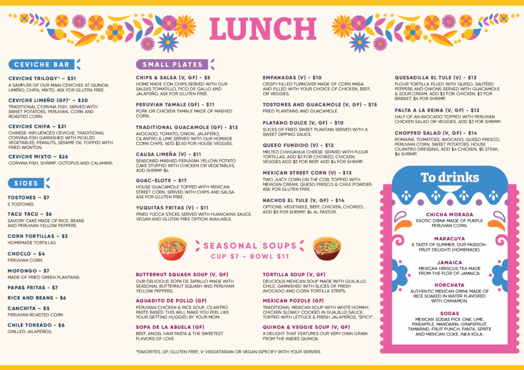 Menu – El Tule Restaurant